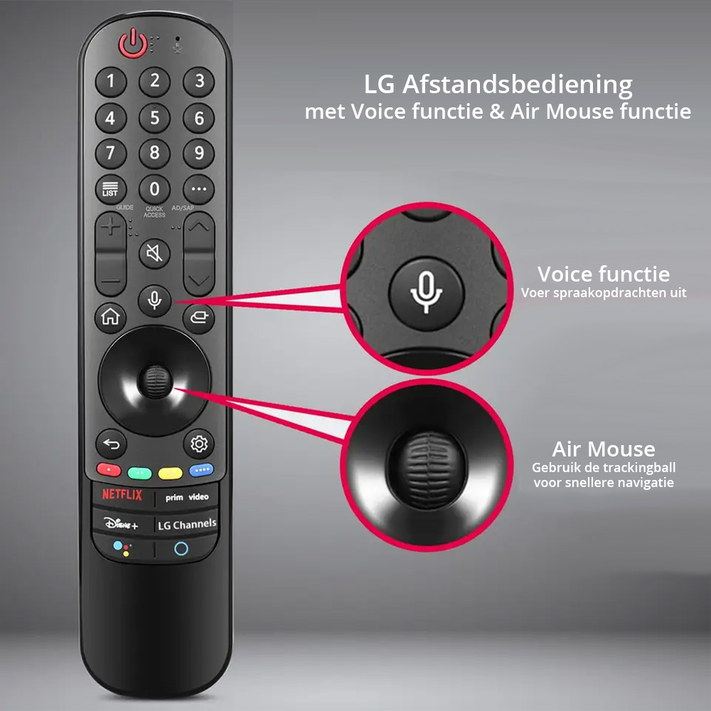 LG Universele Voice Afstandsbediening met pointer - AKB76039901 MR22GA ...